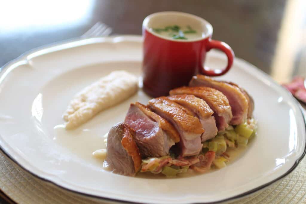 Pan Fried Duck Breast with Prosecco Sauce Recipe